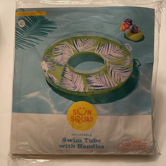 Sun Squad | Swim | Sun Squad Inflatable Swim Tube With Handles Ages 9 ...